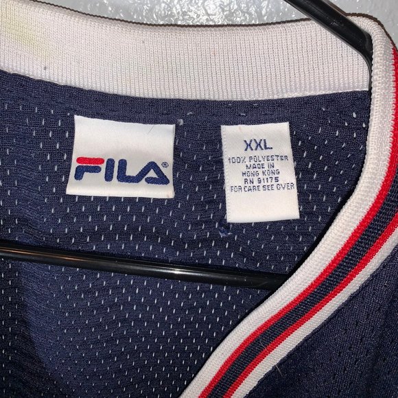 Fila | Shirts | Fila Jersey Blue White | Poshmark